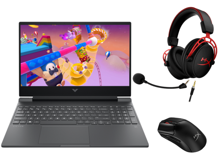 Notebook Victus Gaming 15-fb3024la + Mouse gaming HyperX Pulsefire ...
